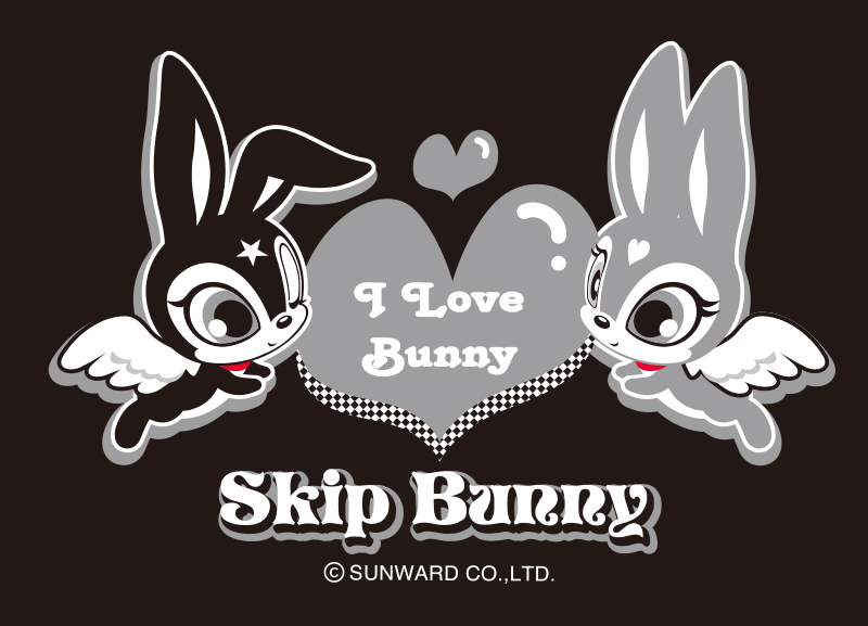 SKIP BUNNY / ブラックアンドホワイトバニー ｜ さんきゃら.com/株式会社サンワード/sunward co.,ltd.